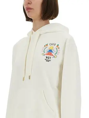 Casablanca Casaway Mountain Sweatshirt - Cream
