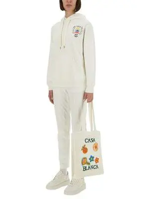 Casablanca Casaway Mountain Sweatshirt - Cream