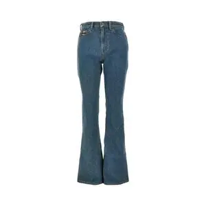 Burberry Stretch Denim Bootcut Jeans - Blue