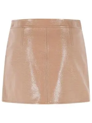 COURREGES Reeditionbronzer' Vinyl Miniskirt