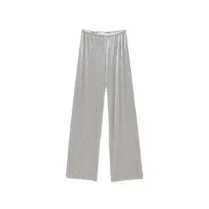 FORTE_FORTE Grey Trousers Palazzo Pants - Gray