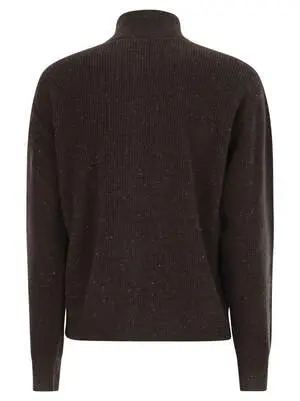 Peserico Wool, Silk, And Cashmere Button-up Cardigan - Brown