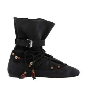 Isabel Marant Étoile Letiz Suede Booties - Black