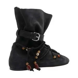Isabel Marant Étoile Letiz Suede Booties - Black