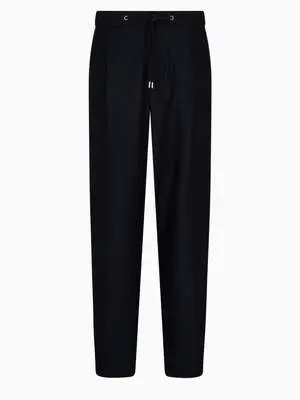 Giorgio Armani Pantalone In Drap Di Cashmere Stretch