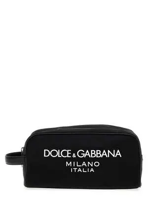 Dolce & Gabbana Logo Make-up Bag - Black