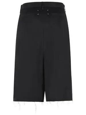MAISON MARGIELA Wrap Cotton Shorts - Black
