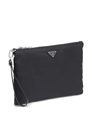 Prada Re-nylon And Saffiano Leather Pouch