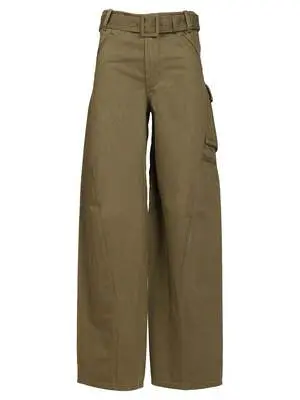 SELF-PORTRAIT Cargo Jeans - Green