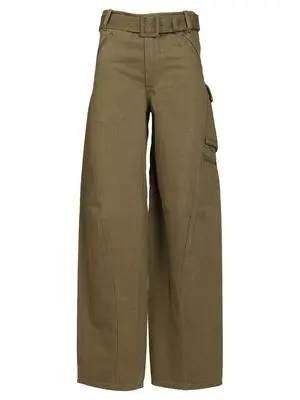 SELF-PORTRAIT Cargo Jeans - Green