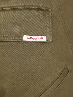 SELF-PORTRAIT Cargo Jeans - Green