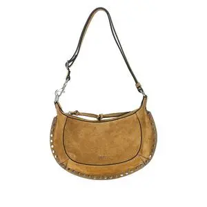 Isabel Marant Étoile Suede Leather Oskan Moon Bag - Cream