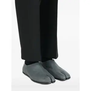 MAISON MARGIELA Aged Leather Tabi Loafers - Gray