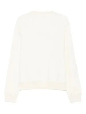 LANVIN Cotton Sweatshirt With Embroidered Logo - Multicolor