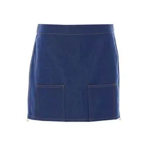 Fendi Ff Motif Denim Skirt - Blue