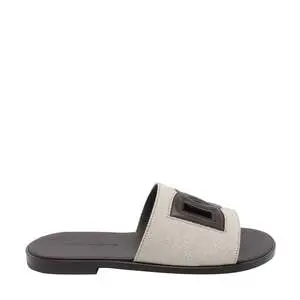 Dolce & Gabbana Dg Logo Sandals - White