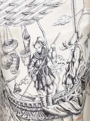 FERRAGAMO Pareo With Travel Print
