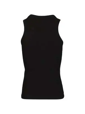 Celine Ribbed Silk And Cotton Tank Top