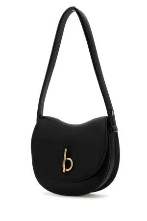 Burberry Leather Small Rocking Horse Shoulder Bag - Black