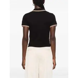 VIVIENNE WESTWOOD Embroidered Polo Top - Black