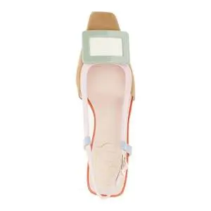 ROGER VIVIER Belle Vivier' Multicoloured Slingback Pumps - Multicolor