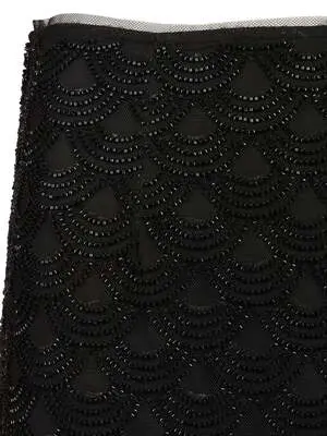 ROTATE BY BIRGER CHRISTENSEN Sequin Midi Skirt