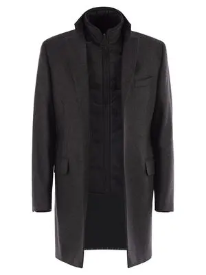 FAY Wool And Cashmere Double Coat - Multicolor