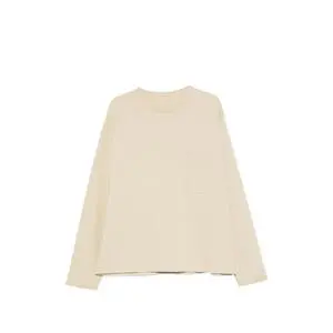 LEMAIRE Cotton Crew Neck Sweatshirt - Cream