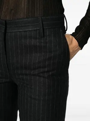 Dries Van Noten Pinstripped Wool Trousers