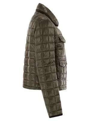 FAY 3 Hooks In Technical Checkered Fabric