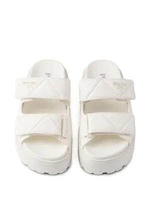 Prada 45mm Padded Leather Sandals