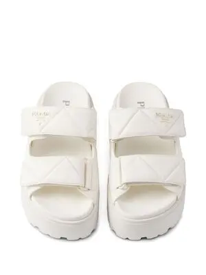 Prada Padded Leather Sandals