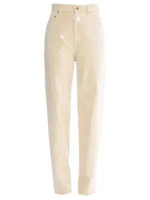 GOLDEN GOOSE Kim Pants With Sequins - Cream