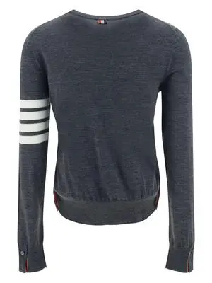 Thom Browne Wool 4-bar Relaxed Pullover