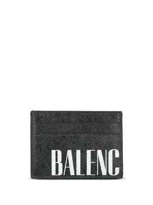 Balenciaga Editor Card Holder - Black