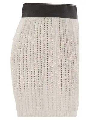 Brunello Cucinelli Cotton Net Knit Shorts
