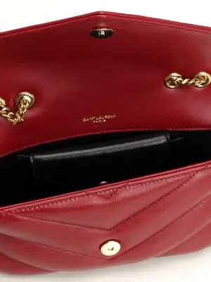 Saint Laurent Mini Loulou Lambskin Shoulder Bag