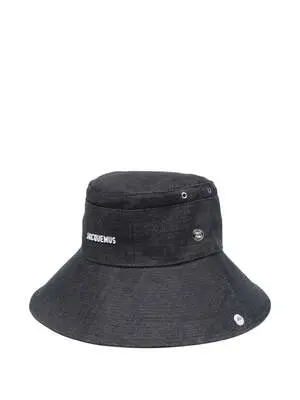 Jacquemus Bucket Hat With Logo - Blue