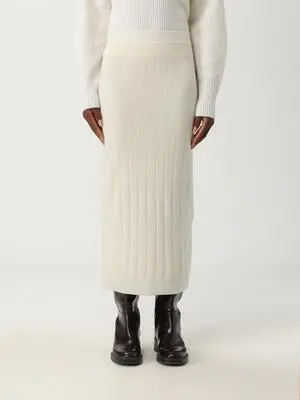 Max Mara Cashmere Midi Skirt - White