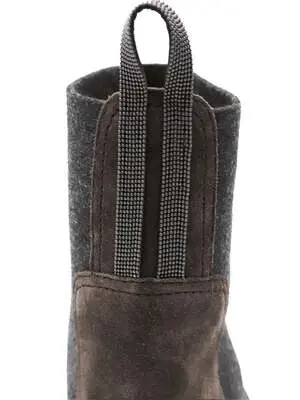 Brunello Cucinelli Suede Chelsea Boots - Brown