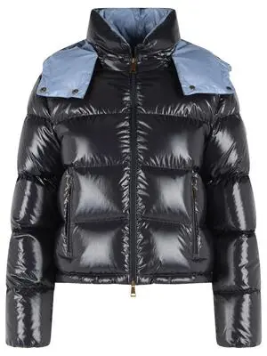 Moncler Niveole' Polyamide Down Jacket - Blue