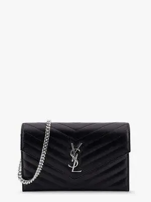 Saint Laurent Envelope Leather Wallet Crossbody Bag - Multicolor