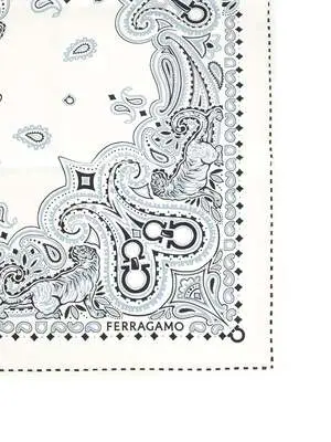 FERRAGAMO Arabesque Print Scarf