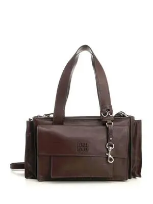 Miu Miu Utilitaire Shopping Bag - Brown