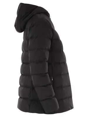 Herno Medium Down Jacket With Hood - Black