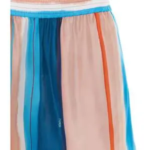 Fendi Silk Striped Hot Pants - Multicolor
