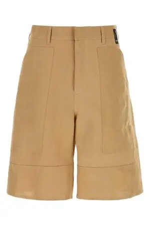 Fendi Camel Paper Bermuda Shorts - Brown