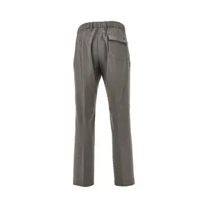 Herno Stretch Liht Wool Pants With Drawstring - Gray