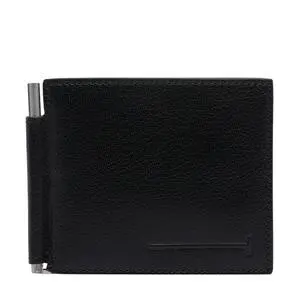 TOM FORD T Line Bifold Wallet With Money Clip - Black