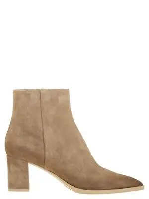Santoni Mid-heel Suede Ankle Boots